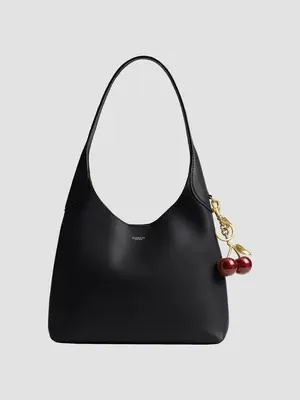 COACH Brooklyn 28 Leather Shoulder Bag - Black