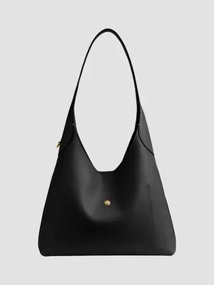 COACH Brooklyn 28 Leather Shoulder Bag - Black