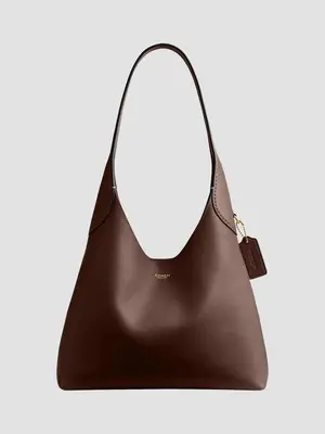 COACH Brooklyn 28 Leather Shoulder Bag - Maple