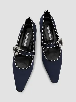 Manolo Blahnik Zaera Satin Pumps