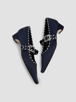 Manolo Blahnik Zaera Satin Pumps