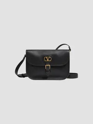 Valentino Garavani Antibes Calfskin Shoulder Bag - Black