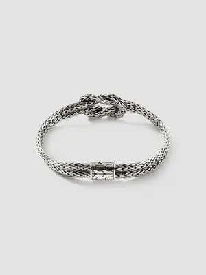 John Hardy Love Knot Sterling Double-chain Bracelet/3.5