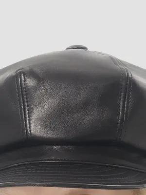 Valentino Garavani Vlogo Signature Leather Cap