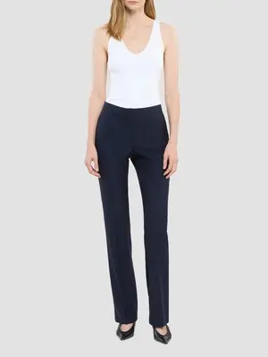 Another Tomorrow Classic Trousers - Navy
