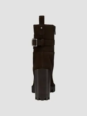 CHRISTIAN LOUBOUTIN Dianouchette Lug 100mm Suede Booties