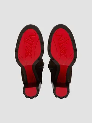 CHRISTIAN LOUBOUTIN Dianouchette Lug 100mm Suede Booties