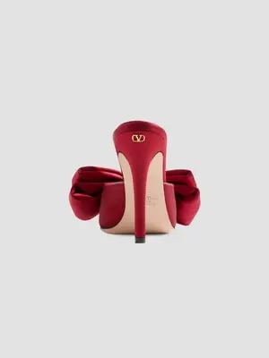 Valentino Garavani Yolande 105mm Satin Mules - Red