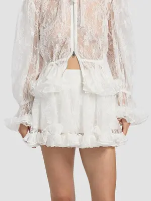 AKNVAS Kirsten Floral Lace Skort