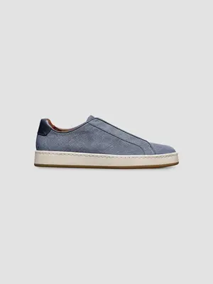 Allen Edmonds Banks Leather Sneakers - Denim