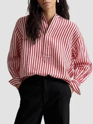 Polo Ralph Lauren Striped Linen-cotton Shirt