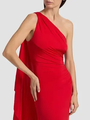 Ronny Kobo Linden One-shoulder Maxi Dress
