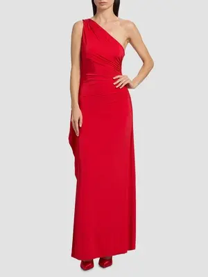 Ronny Kobo Linden One-shoulder Maxi Dress