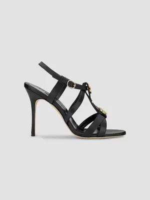 Manolo Blahnik Giza 105mm Leather Sandals