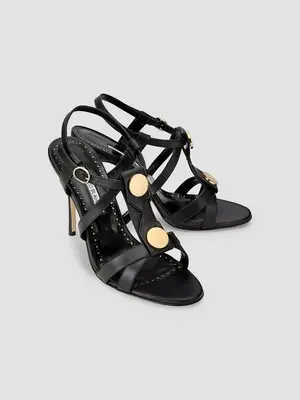 Manolo Blahnik Giza 105mm Leather Sandals