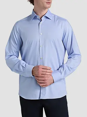 SAKS FIFTH AVENUE Collection Stretch-cotton Button-front Shirt