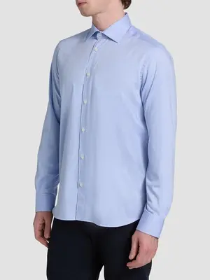 SAKS FIFTH AVENUE Collection Stretch-cotton Button-front Shirt