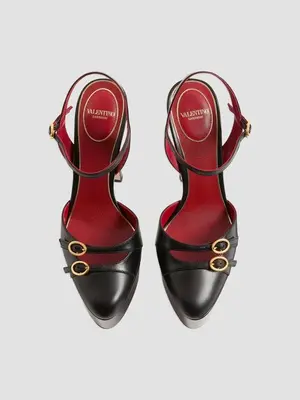 Valentino Garavani Crasher 145mm Platform Pumps In Kidskin