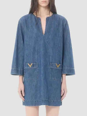 Valentino Garavani Denim Chambray Dress