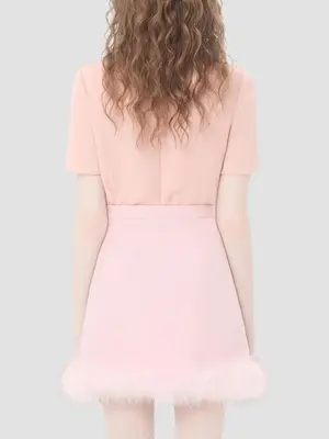 Valentino Garavani Georgette Top - Rose