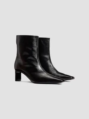 Khaite Ona 55mm Leather Ankle Boots