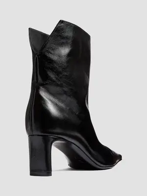 Khaite Ona 55mm Leather Ankle Boots