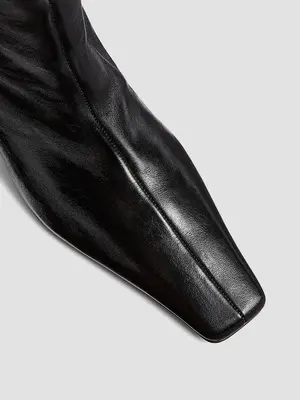 Khaite Ona 55mm Leather Ankle Boots