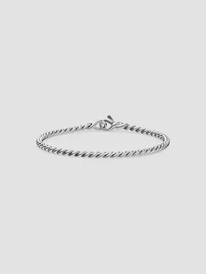 David Yurman Sculpted Cable Chain Bracelet In Sterling 2.7mm