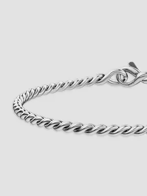 David Yurman Sculpted Cable Chain Bracelet In Sterling 2.7mm