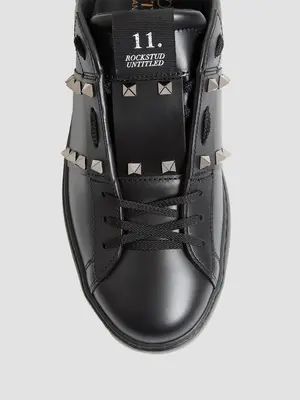 Valentino Garavani Rockstud Untitled Sneakers In Calfskin Leather