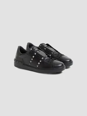 Valentino Garavani Rockstud Untitled Sneakers In Calfskin Leather
