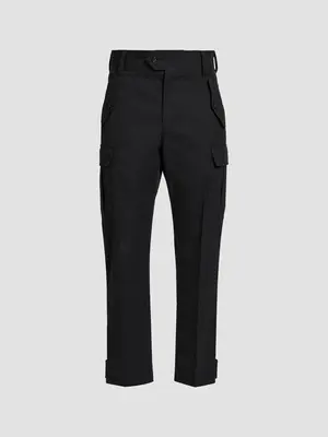 Alexander McQueen Straight-leg Cargo Trousers - Black