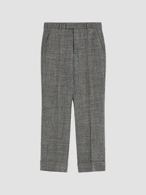 Valentino Garavani Mouliné Wool Pants With Cuffs