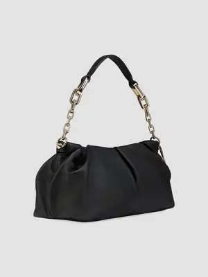 CHRISTIAN LOUBOUTIN Eva Leather Shoulder Bag - Black