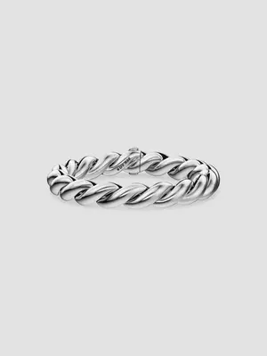 David Yurman Sculpted Cable Chain Bracelet In Sterling 10mm - Silver