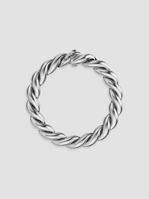 David Yurman Sculpted Cable Chain Bracelet In Sterling 10mm