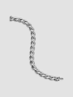 David Yurman Sculpted Cable Chain Bracelet In Sterling 10mm