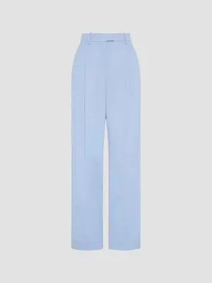Another Tomorrow Relaxed Wide Leg Pants - Sky
