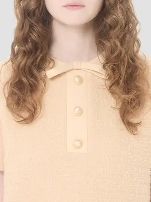 Valentino Garavani Short Dress In Curly Wool