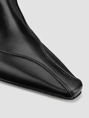Manolo Blahnik Milleta Leather Ankle Boots