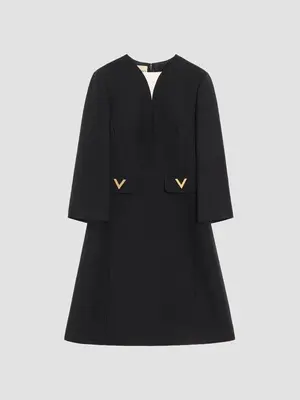 Valentino Garavani Crepe Couture Midi Dress - Black