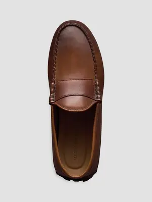 Allen Edmonds Apex Leather Loafers - Chili