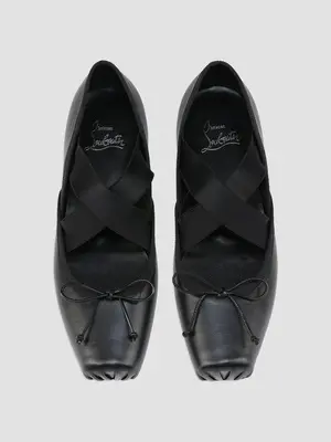 CHRISTIAN LOUBOUTIN Cassiasticina Leather Ballerinas