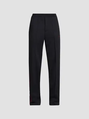 Alexander McQueen Cotton-blend Wide-leg Joggers - Midnight