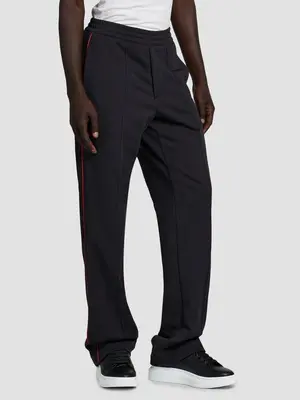 Alexander McQueen Cotton-blend Wide-leg Joggers