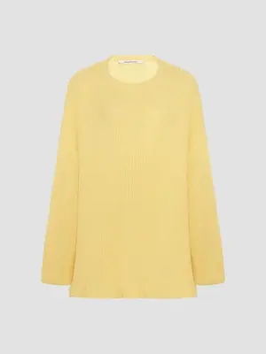 Another Tomorrow Draped Crew Knit - Sun