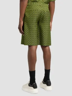 Alexander McQueen Skull Pajama Shorts