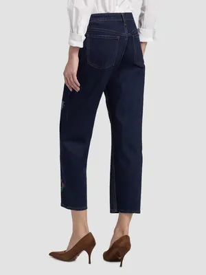 Libertine Joy And Mirth Floral-embroidered Boyfriend Jeans