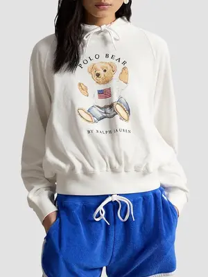 Polo Ralph Lauren Graphic Polo Bear Cotton-blend Terry Hoodie