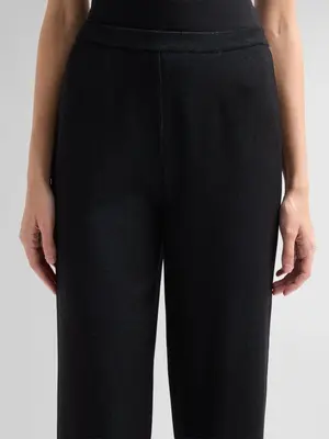 Ming Wang Floral Jacquard Pants